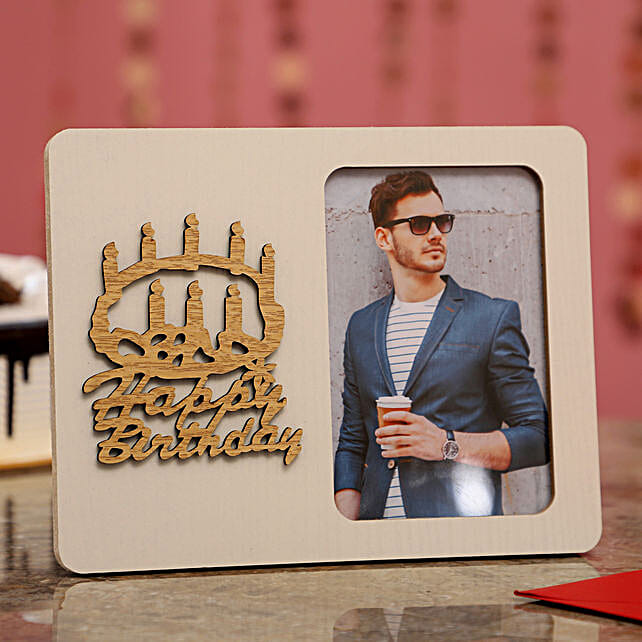 Buy/Send Personalised Birthday Wishes Photo Frame For Him Online- FNP