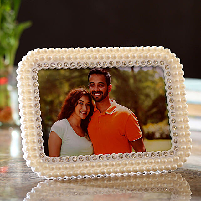Buy/Send Personalised Pearly Edges Photo Frame Online- FNP