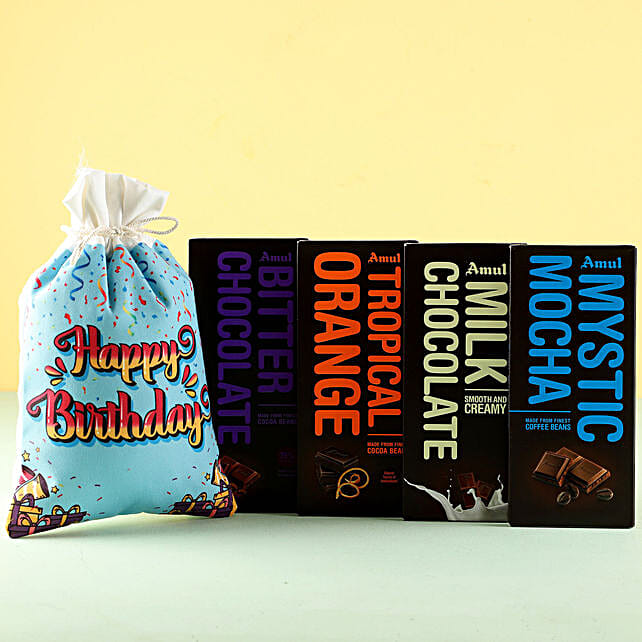 Buy/Send Flavorful Amul Chocolates Birthday Combo Online- FNP