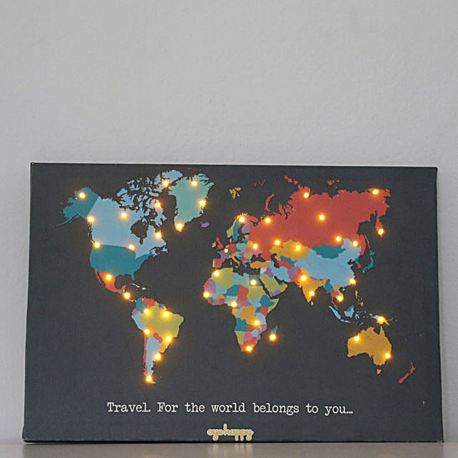 Buy/Send LED World Map Online- FNP