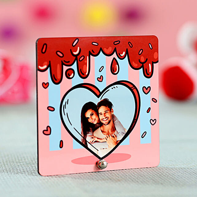 Buy/Send Red Heart Personalised Table Top Online- FNP