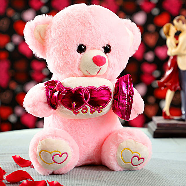 Buy/Send Cute Love Toffee Pink Bear Online- FNP
