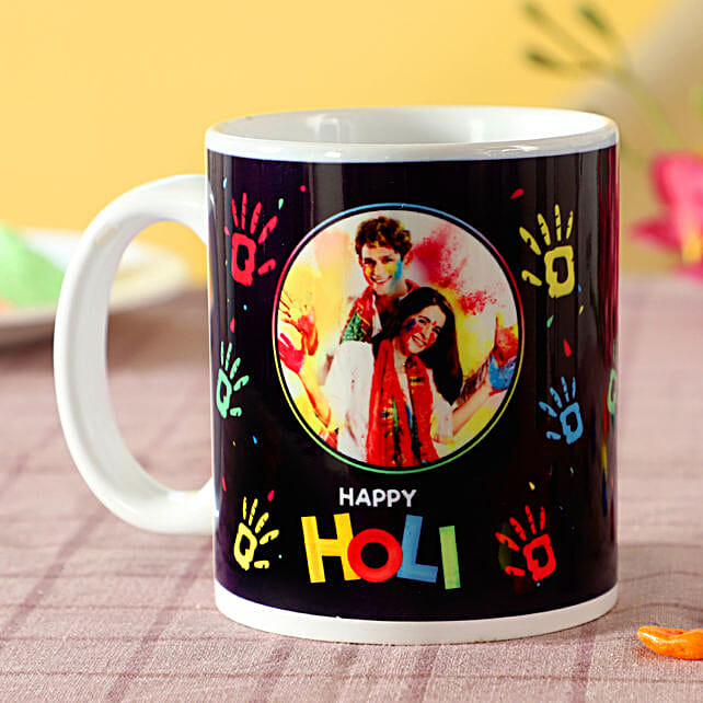 Buy/Send Personalised Holi Greetings Mug Online- FNP
