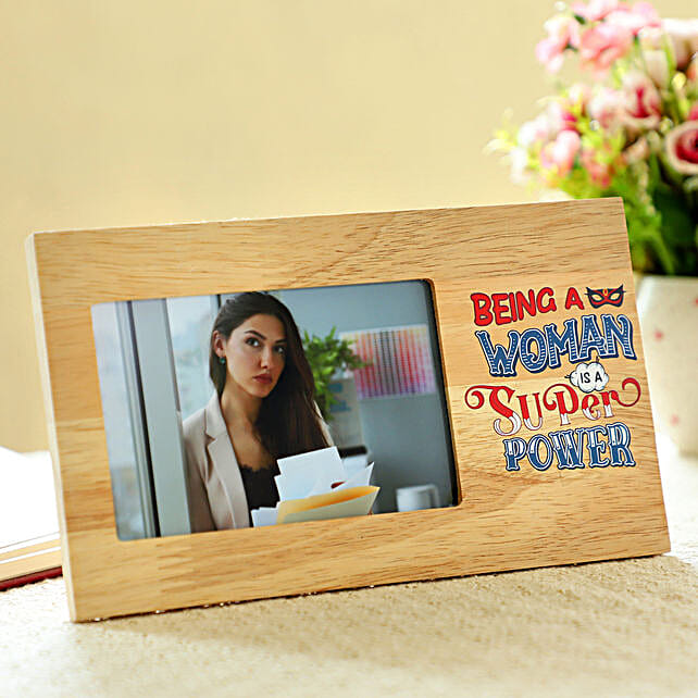 Buy/Send Women Superpower Personalised Frame Online- FNP