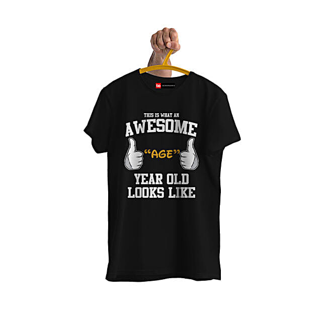 Buy/Send Personalised Awesome Age Tshirt Online- FNP