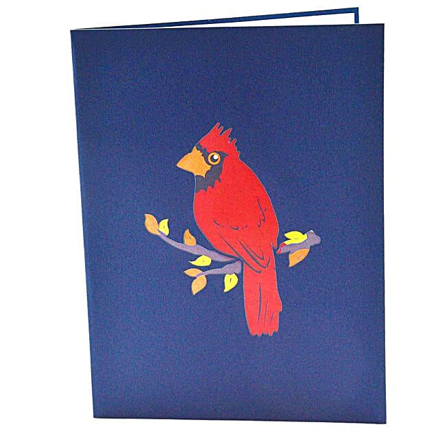 Buy/Send Cardinal Bird Pop Up 3D Greeting Card Online- FNP
