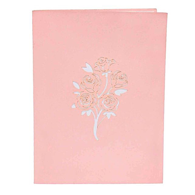 Buy/Send Pink Bunch Pop Up 3D Greeting Card Online- FNP