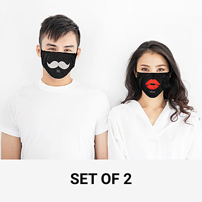 Buy/Send Mr. & Mrs. Face Mask Online- FNP