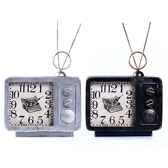 Buy/Send Retro Tv Shape Clock Online- FNP