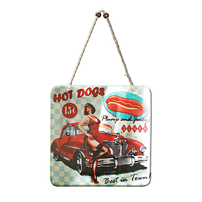 Buy/Send Hot Dogs Metal Plate Online- FNP