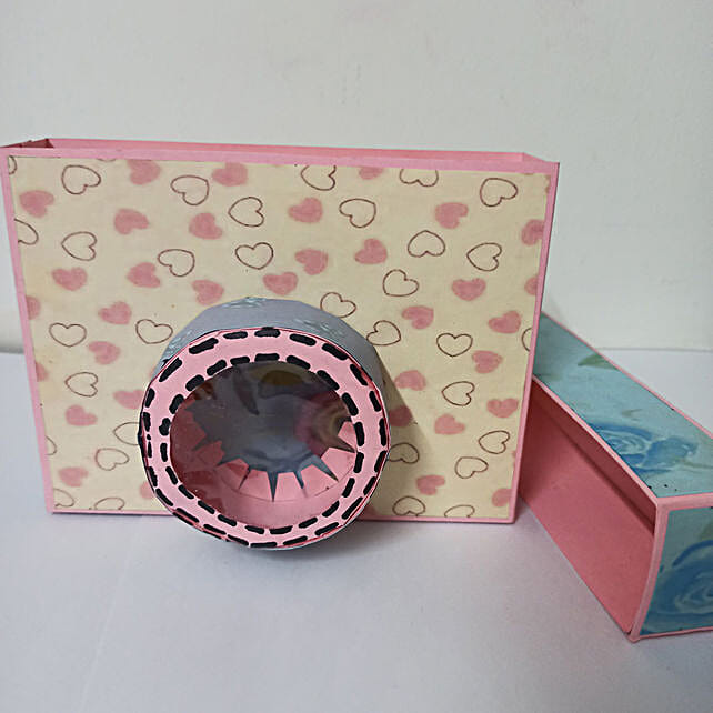 Buy/Send Camera shaped box with album Online- FNP