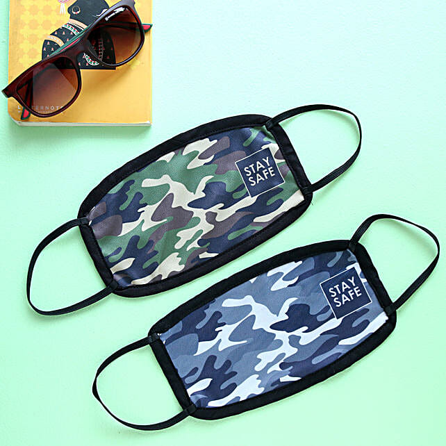 Buy/Send Set of 2 Stay Safe Face Mask Online- FNP