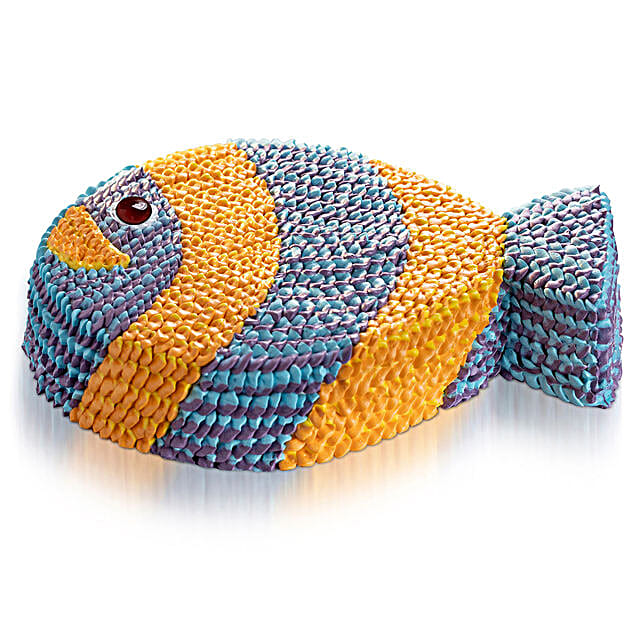 Buy/Send Fish Shaped Chocolate Cake Online- FNP