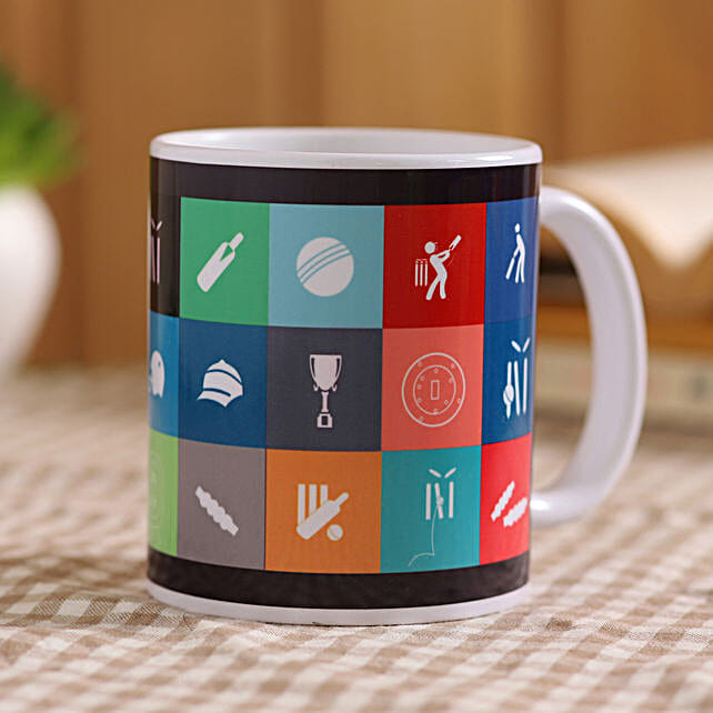 Buy/Send Cricket Elements Printed Mug Online- FNP