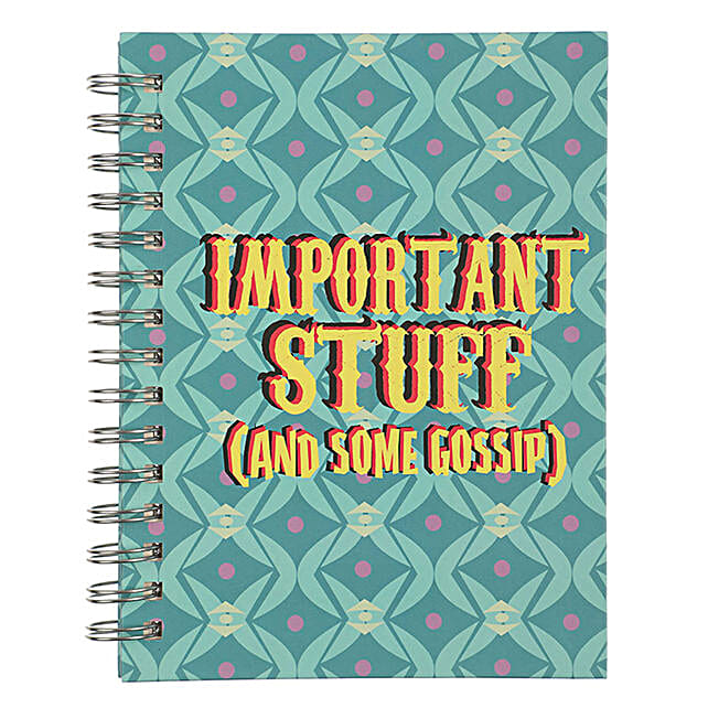 Buy/Send Important Stuff Spiral Notebook Online- FNP