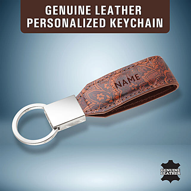 Buy/Send Personalised Brown Key Chain Online- FNP