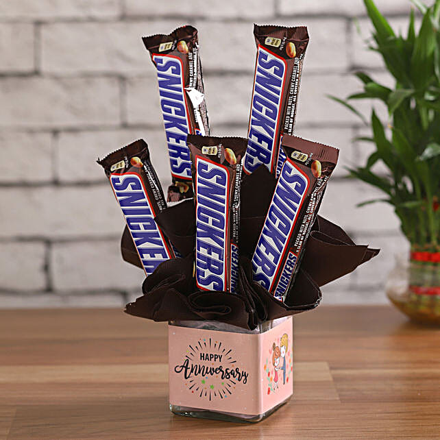 Buy/Send Snickers Anniversary Vase Online- FNP