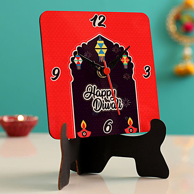Buy/Send Printed Happy Diwali Table Clock Online- FNP