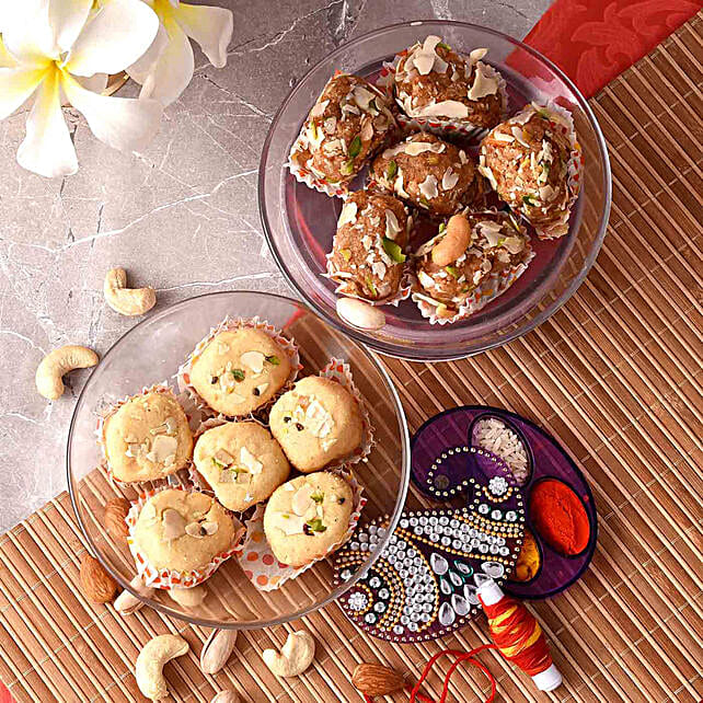 Buy/Send Gond Laddu & Magdal With Teeka Online- FNP