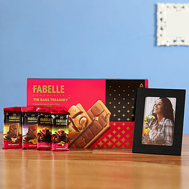 Buy/Send Combo of Fabelle Bars Treasury Personalised Photo Frame Online ...