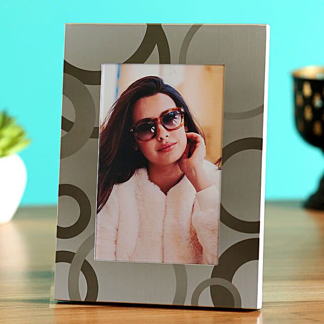 Buy/Send Personalised Designer Metallic Photo Frame Online- FNP