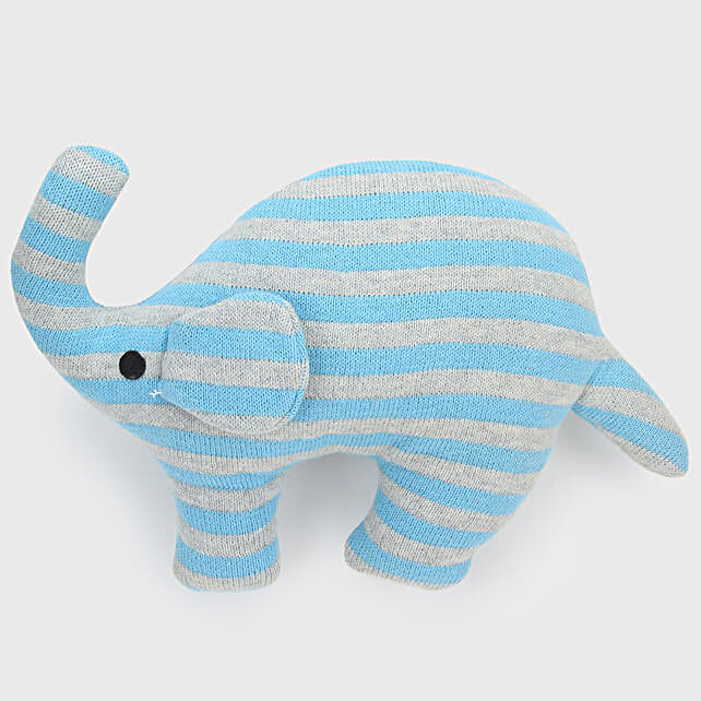Buy/Send Noah Blue & Vanilla Grey Soft Toy Online- FNP
