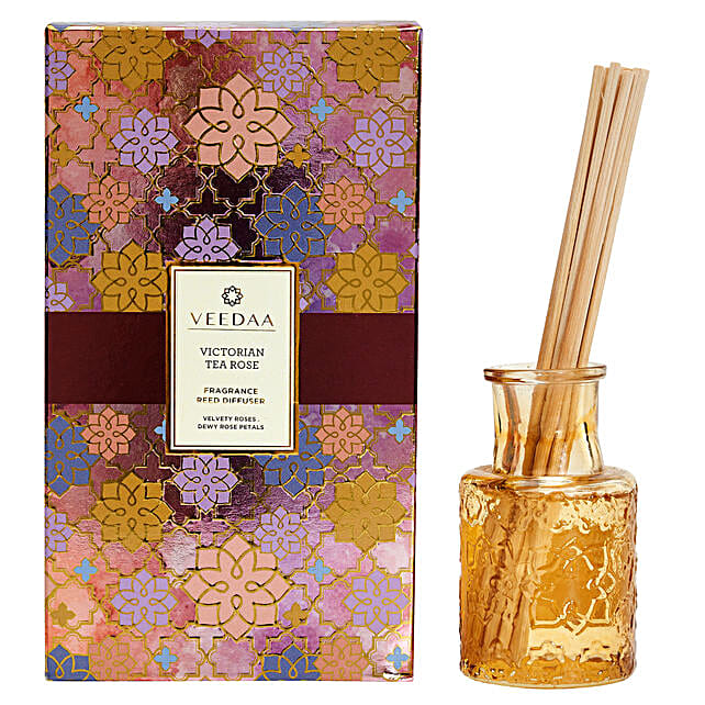 Buy/Send Veedaa Victorian Tea Rose Classic Reed Diffuser Online- FNP