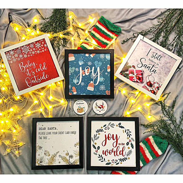 Buy/Send Special Christmas Joy Frame Set Online- FNP