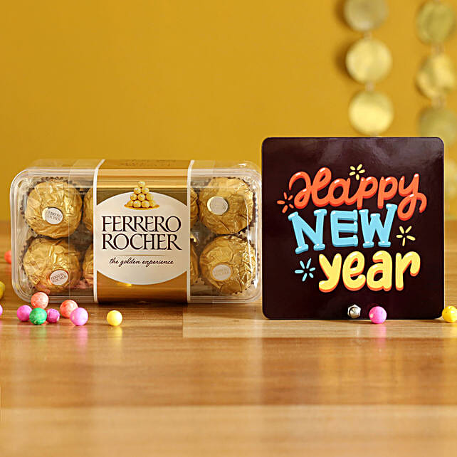 Buy/Send NY Table Top & Ferrero Rocher Mini Chocolate Box Online- FNP
