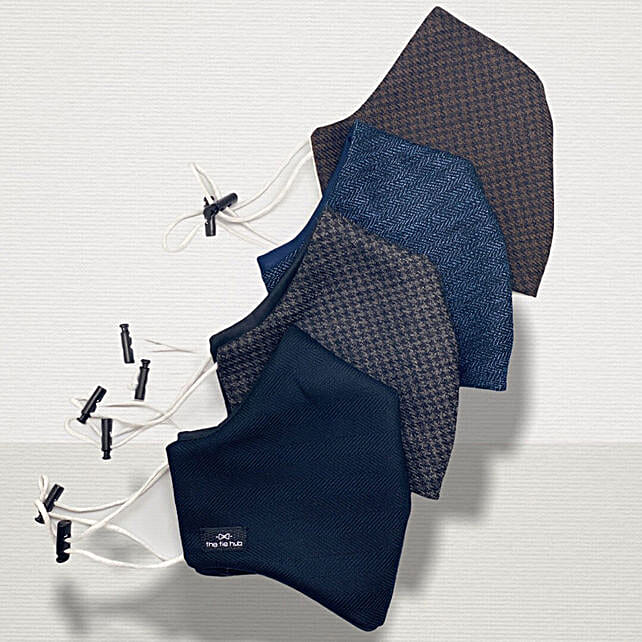 Buy/Send Set Of 4 Wool Masks Online- FNP