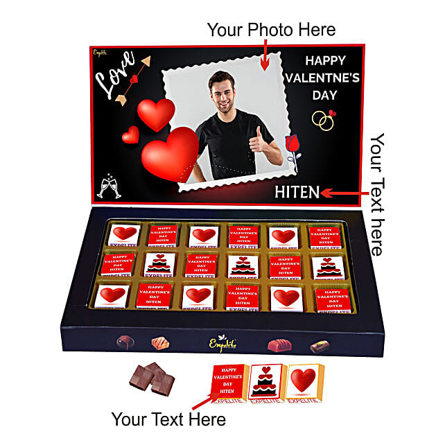 Buy/Send Personalised V-Day Chocolate Gift For Your Love Online- FNP