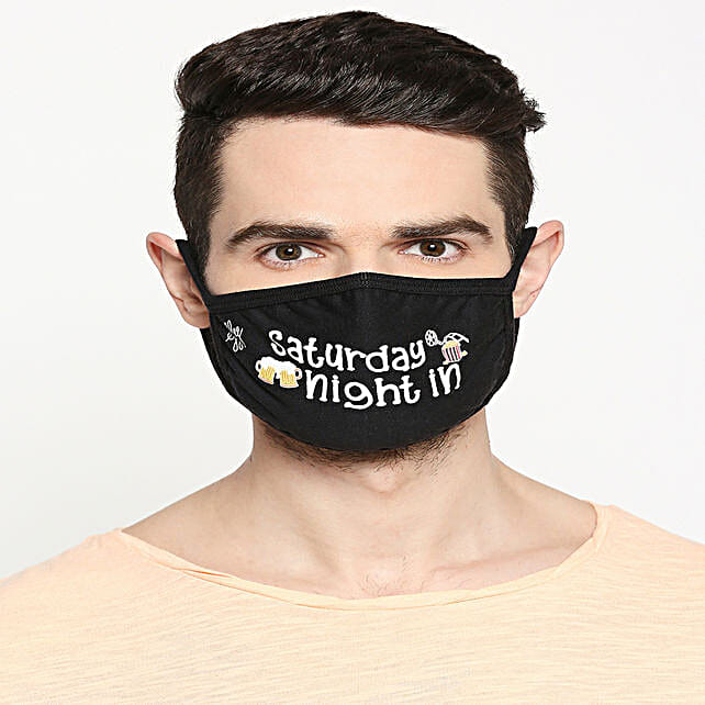 Buy/Send Funky Print Cotton Face Masks- 3 Ply Protection Online- FNP