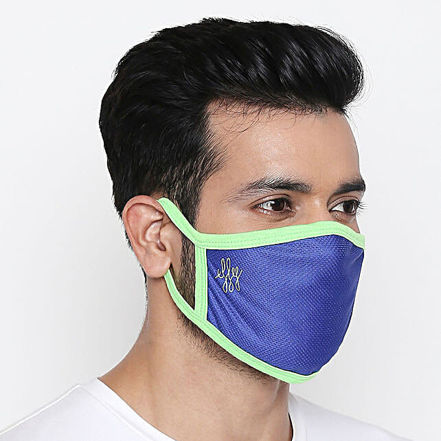 Buy/Send Athletic Neon Face Mask With 2 Ply Protection Online- FNP