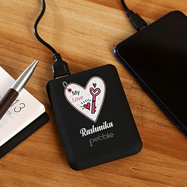 Buy/Send Personalised Pebble Power Bank 5000 MAH Online- FNP