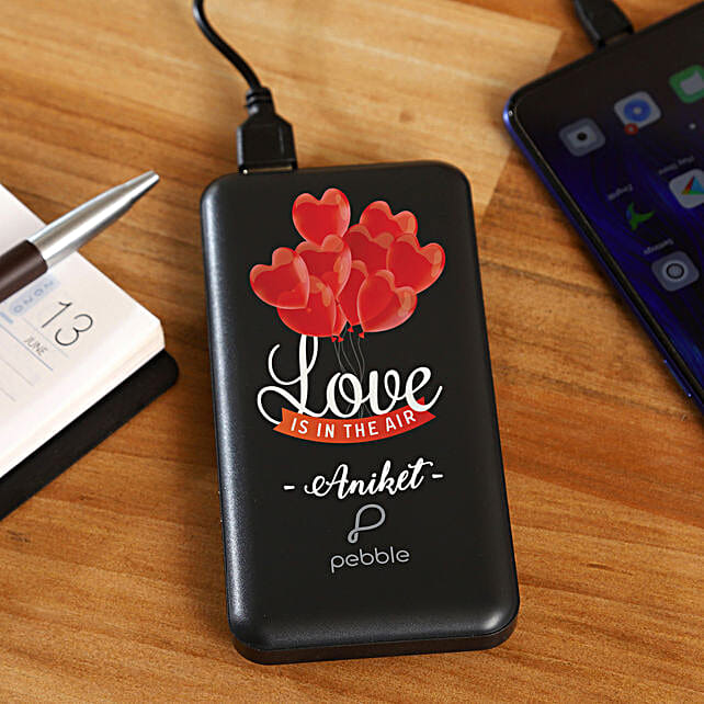 Buy/Send Personalised Pebble Power Bank Volt + 10000 MAH Online- FNP