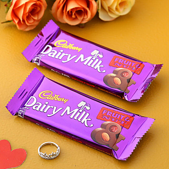 Buy/Send You're My Queen Ring And Cadbury Fruit N Nut Online- FNP