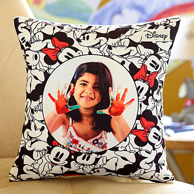 Buy/Send Personalised Minnie Mouse Photo Cushion Online- FNP