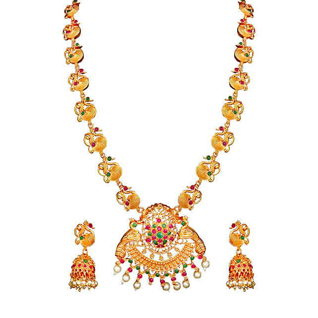 Buy/Send Evening Special Pota Stone Necklace Set Online- FNP