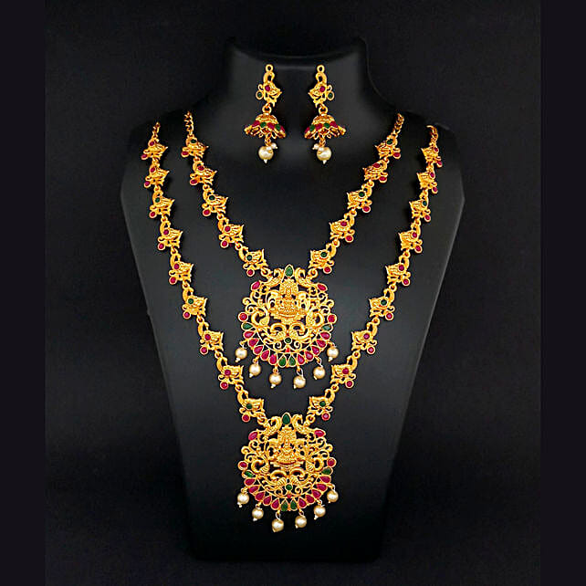 Buy/Send Opulent Pota Stones Necklace Set Online- FNP
