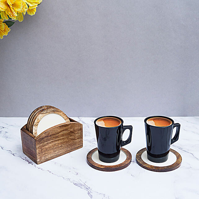 Buy/Send Classy Coasters with Decorative Holder Online- FNP