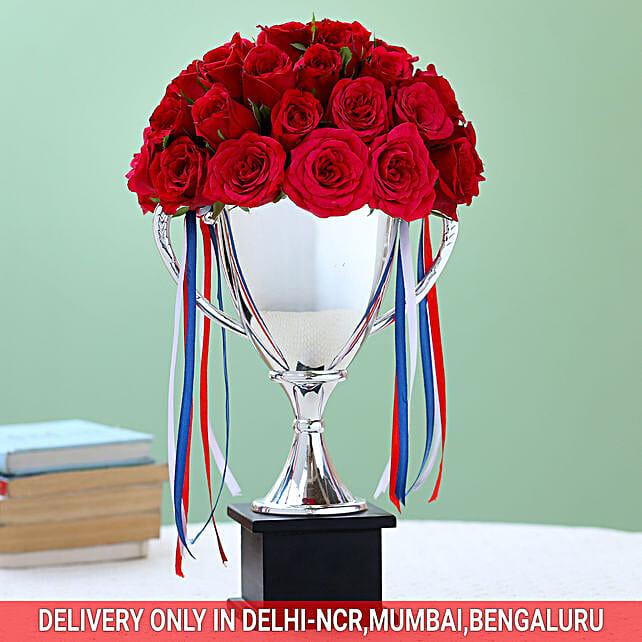 Buy/Send Trophy Of Red Roses Online- FNP