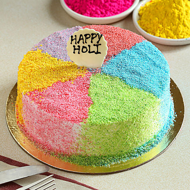 Buy/Send Holi Colourful Cake Online- FNP