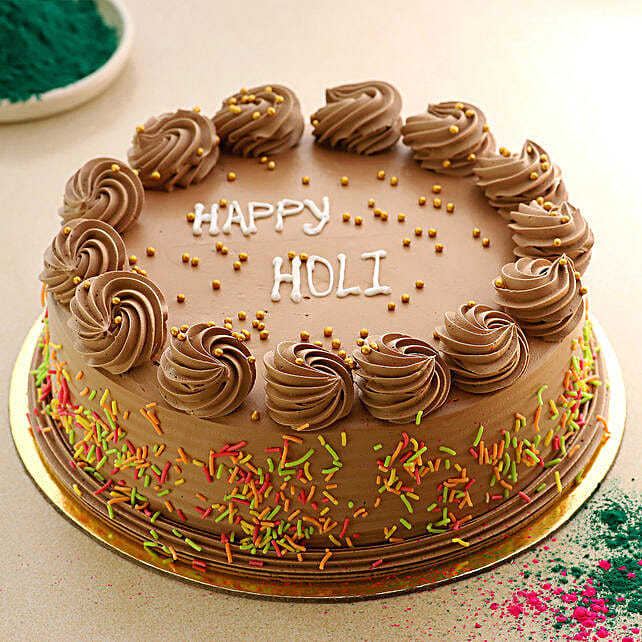 Buy/Send Holi Special Chocolicious Cake Online- FNP