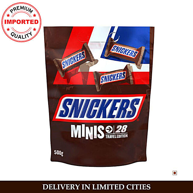 Buy/Send Snickers Minis Chocolate Pouch Online- FNP