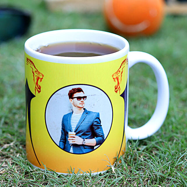 Buy/Send Personalised CSK Fans Ceramic White Mug Online- FNP