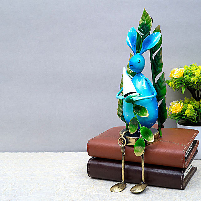 Buy/Send Metal Handpainted Rabbit Showpiece Online- FNP