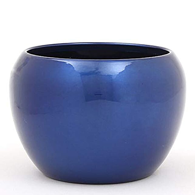 Buy/Send tpr blue metal pot Online- FNP