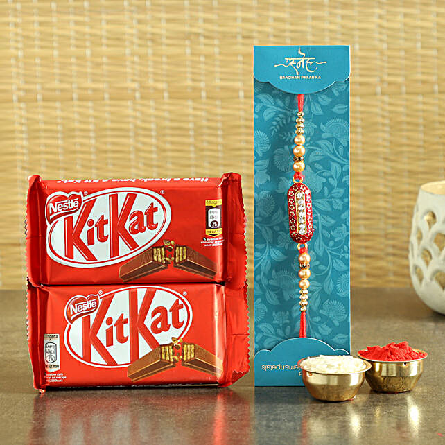 Buy/Send Ethnic Capsule Rakhi and Chocolates Online- FNP