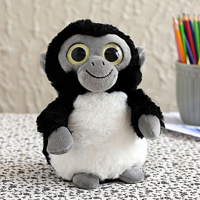 Buy/Send Wild Republic Black Sparkle Zoo Monkey Soft Toy Online- FNP