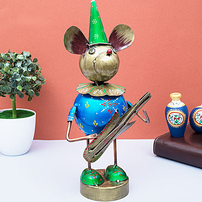 Buy/Send Handpainted Monkey Musician Showpiece Online- FNP